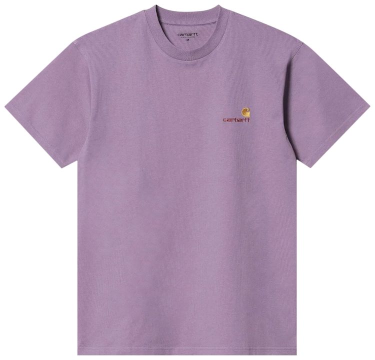 Buy Carhartt Wip American Script Short Sleeve T Shirt Purple