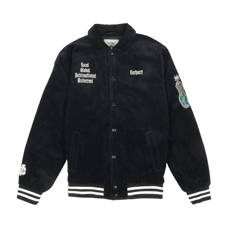 Buy Carhartt WIP Letterman Jacket 'Blue' - I030819 BLUE | GOAT