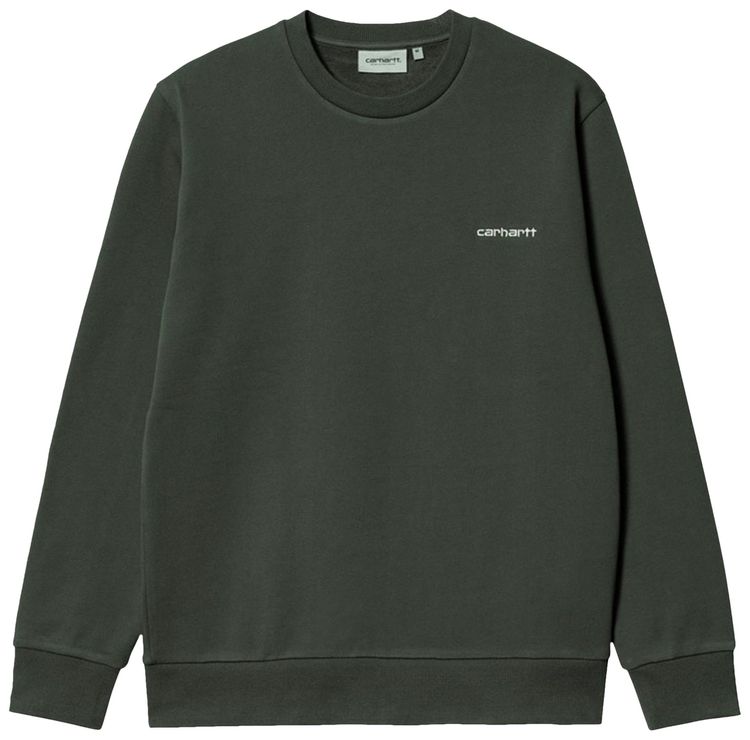 Buy Carhartt Wip Script Embroidery Sweater Green I031242 Gree Goat