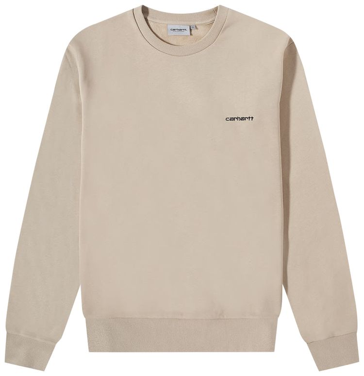 Buy Carhartt Wip Script Embroidery Sweater Beige I031242 Beig Goat