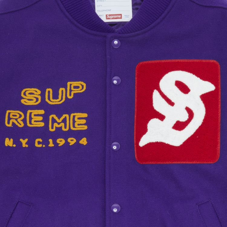 Buy Supreme Tourist Varsity Jacket 'Purple' - SS23J75 PURPLE | GOAT