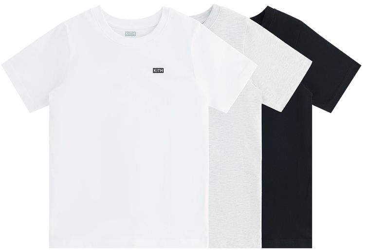 Buy Kith Kids 3-Pack Tees 'Black / White / Light Heather Grey ...