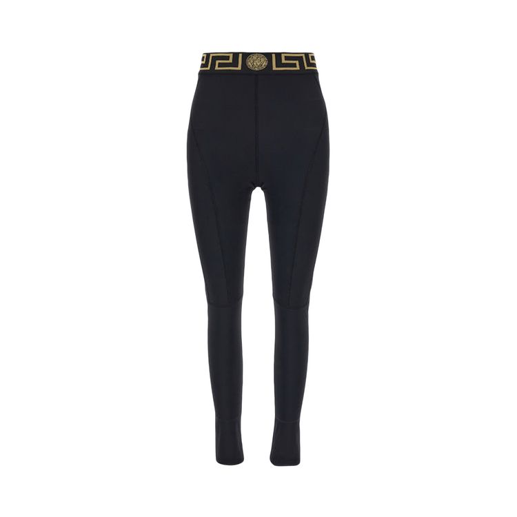 Buy Versace Greca Border Leggings 'Black' - 1004103 1A06229 1B000 | GOAT