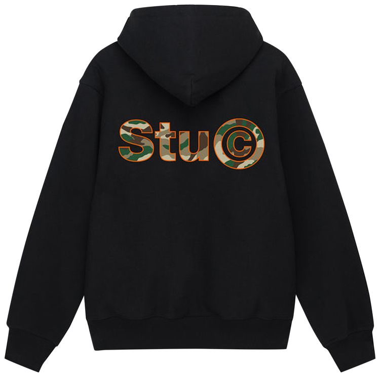 Buy Stussy Stu C. Hoodie 'Black' - 1924968 BLAC | GOAT
