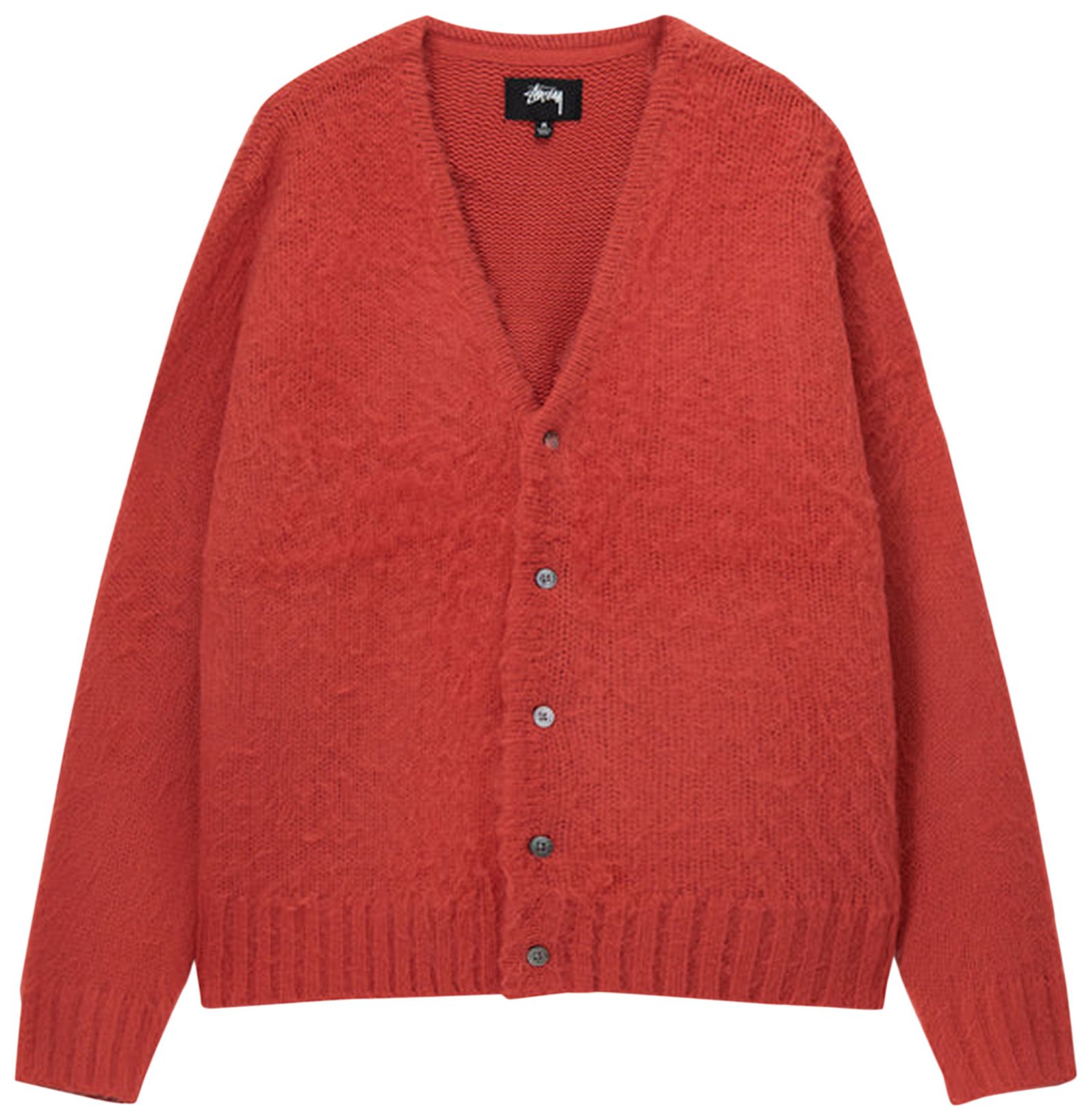 Buy Stussy Brushed Cardigan 'Red' - 117163 RED | GOAT