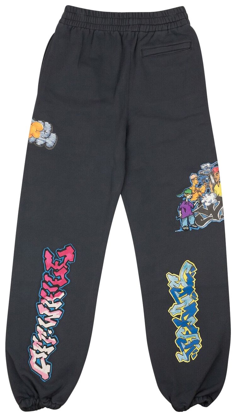 Buy Off-White Graff Pupp Slim Sweatpants 'Outer Space' - OMCH029F22FLE0104684 | GOAT