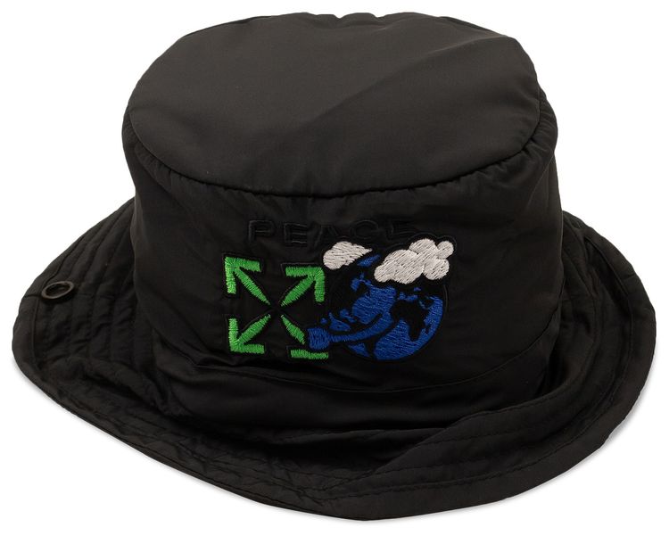 Buy Off-White For Nature Bucket Hat 'Black' - OMLA014R21FAB0011055 | GOAT