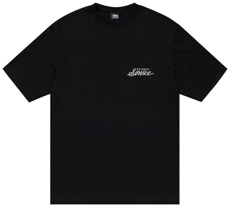 Buy Stussy Service Tee 'Black' - 1904969 BLAC | GOAT