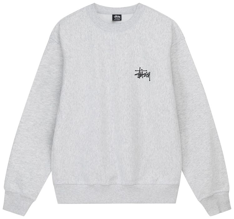 Buy Stussy Basic Crew 'Ash Heather' - 1914870M ASH | GOAT