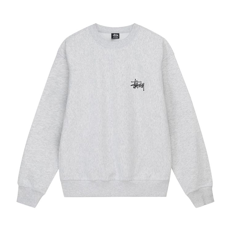 Buy Stussy Basic Crew 'Ash Heather' - 1914870M ASH | GOAT