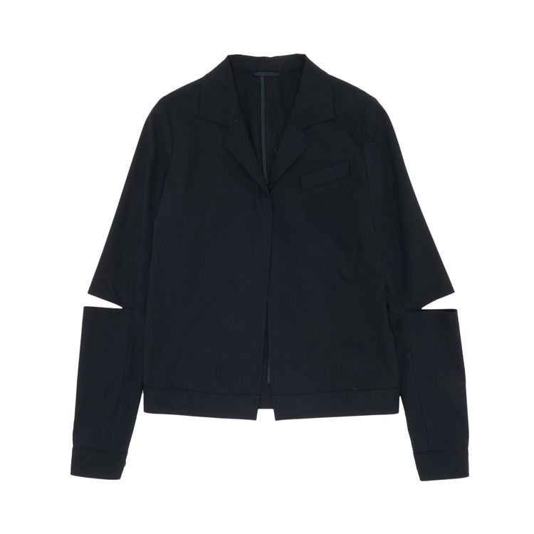 Buy Vintage Helmut Lang Slashed Elbow Buttoned Jacket 'Black' - 0600 ...