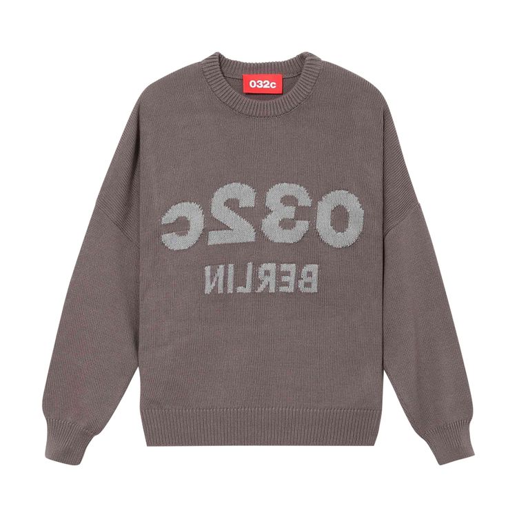 Buy 032C Selfie Pullover 'Grey' - SS23 K 1011 GREY | GOAT