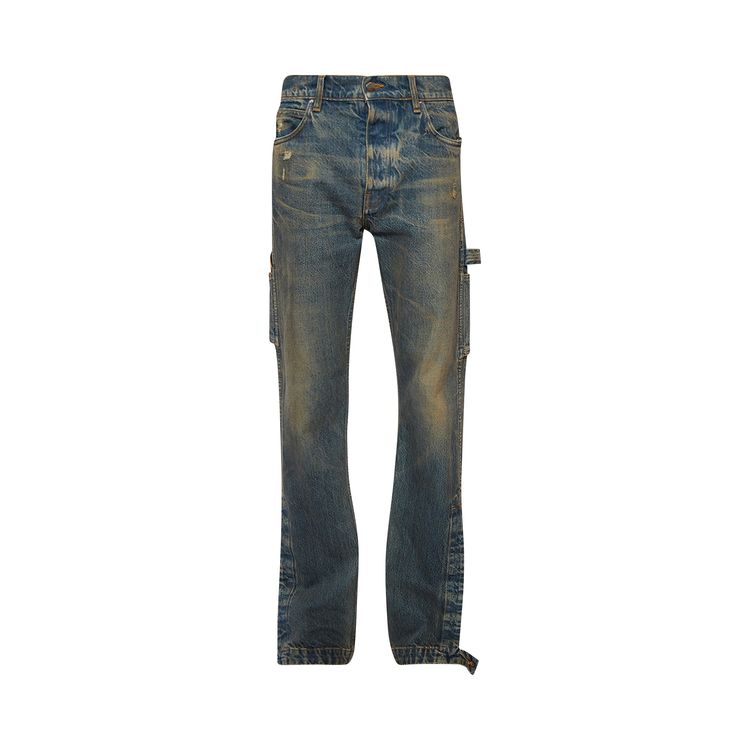 Buy Amiri Stack Workman Jean 'Dark Indigo' - SS23MDF007 950 DARK | GOAT