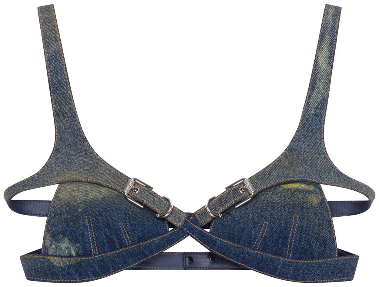Buy Givenchy Crossed Front Bra 'Military Blue' - BW613E5Y5J 427 | GOAT