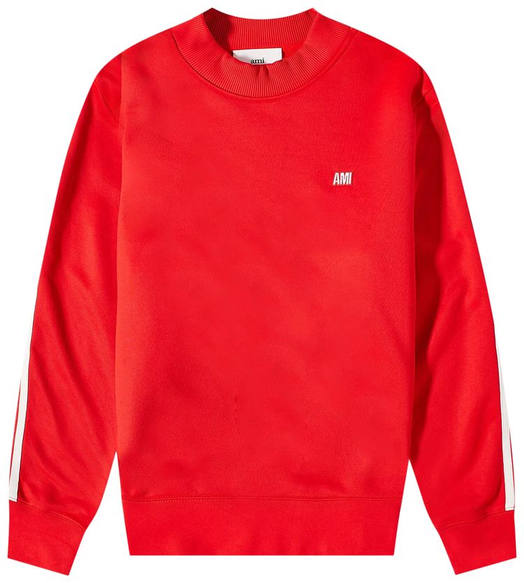 Buy Ami Technical Sweatshirt 'Scarlet Red' - HSW018 JE0005 681 | GOAT