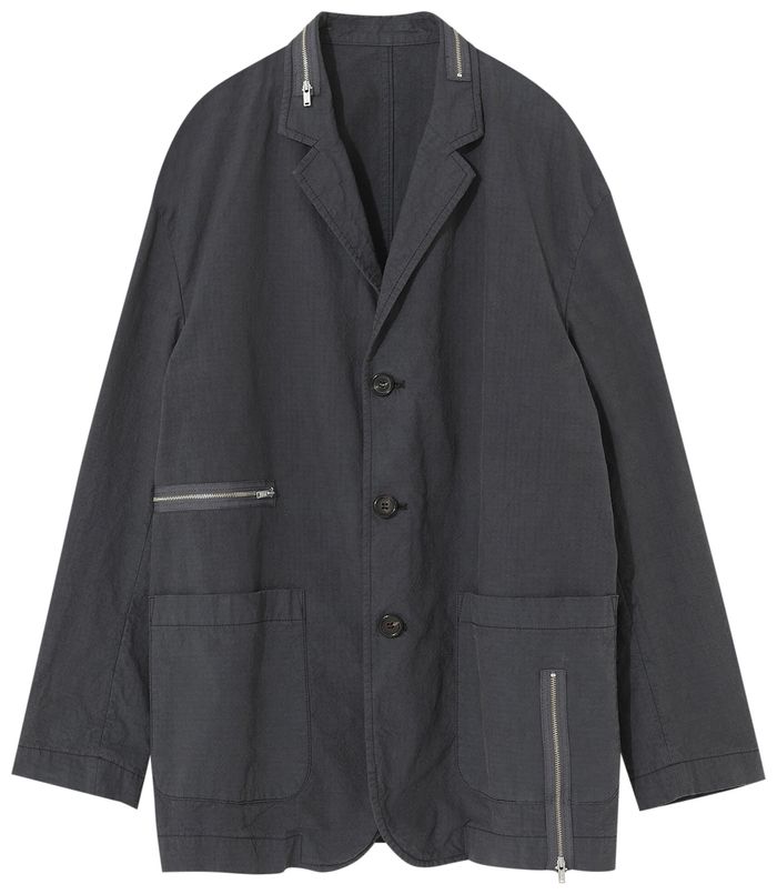 Buy Undercover Multi Zipper Blazer 'Charcoal' - UC1C4102 2 CHAR | GOAT