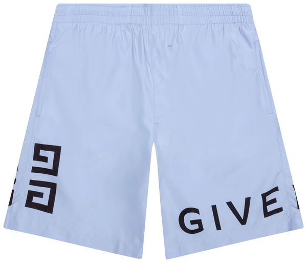 Buy Givenchy 4G Long Swim Shorts 'Baby Blue' - BMA00N1453 453 | GOAT