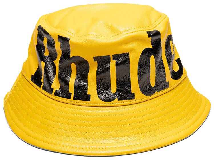 Buy Rhude Logo Leather Bucket Hat 'Mustard' - PS23HA060361210121 | GOAT