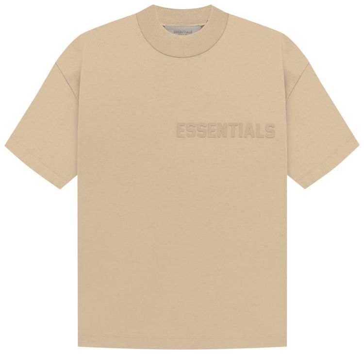 Buy Fear of God Essentials Short-Sleeve Tee 'Sand' - 125BT225024FW | GOAT