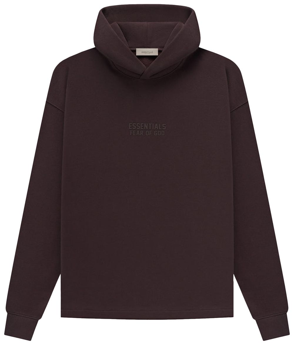 Buy Fear of God Essentials Relaxed Hoodie 'Plum' - 192BT222095F | GOAT