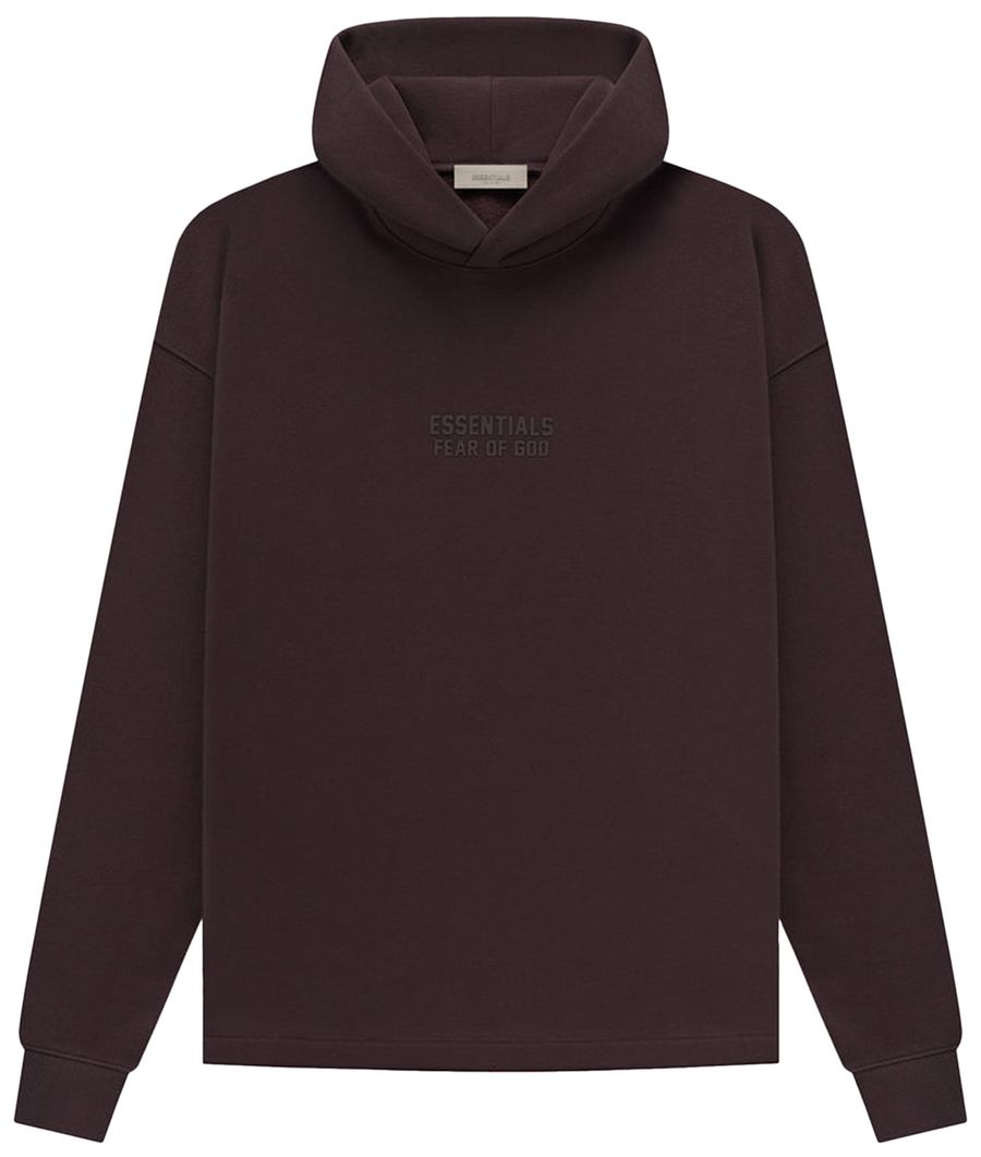 Buy Fear of God Essentials Relaxed Hoodie 'Plum' - 192BT222095F | GOAT