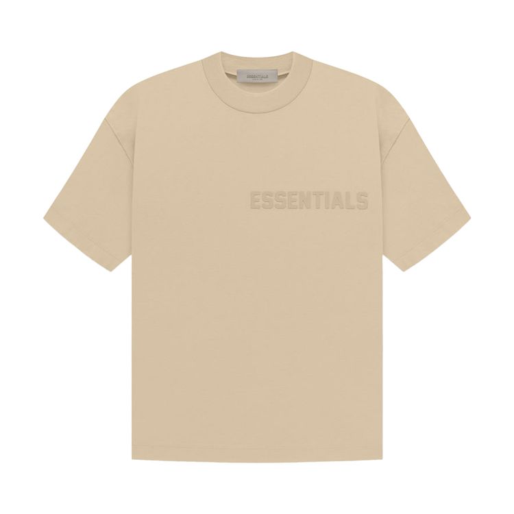 Buy Fear of God Essentials Short-Sleeve Tee 'Sand' - 125BT222004F | GOAT
