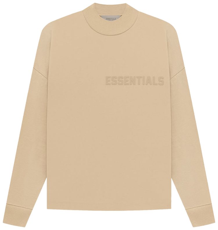 Buy Fear of God Essentials Long-Sleeve Tee 'Sand' - 125BT222014F | GOAT