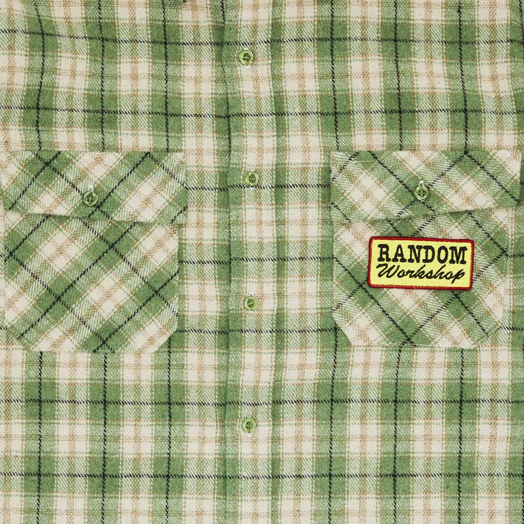 Buy Market Patch Flannel Shirts 'Green' - 412123001 GREE | GOAT