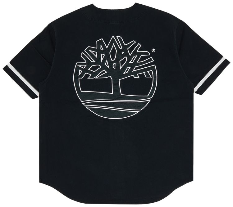 Buy Supreme x Timberland Baseball Jersey 'Black' - SS23KN83 BLACK | GOAT