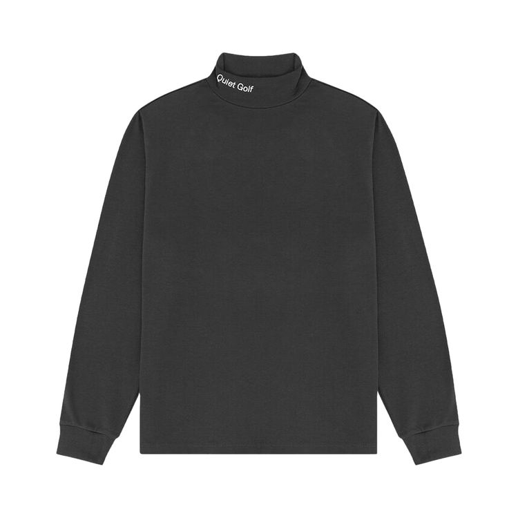 Buy Quiet Golf Wordmark Mock Neck 'Black' - QG SS23 21 BLAC | GOAT