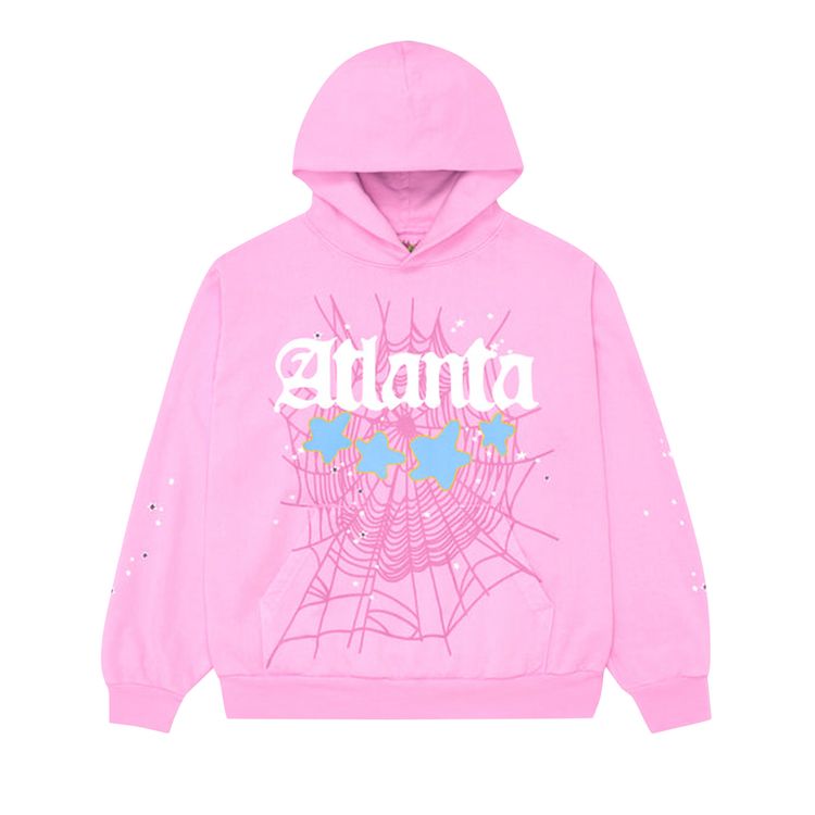 Buy Sp5der Atlanta Hoodie 'Pink' - SP5 ATL HDPIN | GOAT