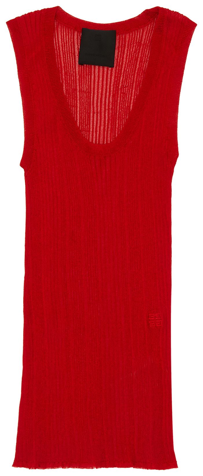 Buy Givenchy Sheer Tank Top 'Red', From the Closet of Lexie Liu ...