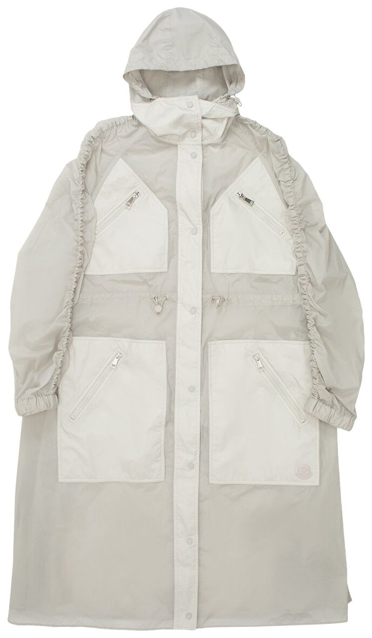 Buy Moncler Potet Long Parka 'Light Grey' - 1C000 14 595JJ 91Y | GOAT