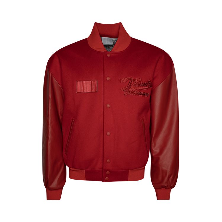 Buy VTMNTS College Jacket 'Red' - VL16JA380R RED | GOAT