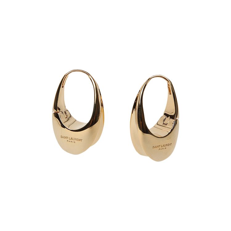 Buy Saint Laurent Double Hoop Earring 'Dore' - 724321 Y1500 8030 | GOAT