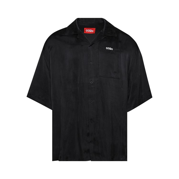 Buy 032C Inverted Bowling Shirt 'Black' - SS23 W 0070 BLAC | GOAT