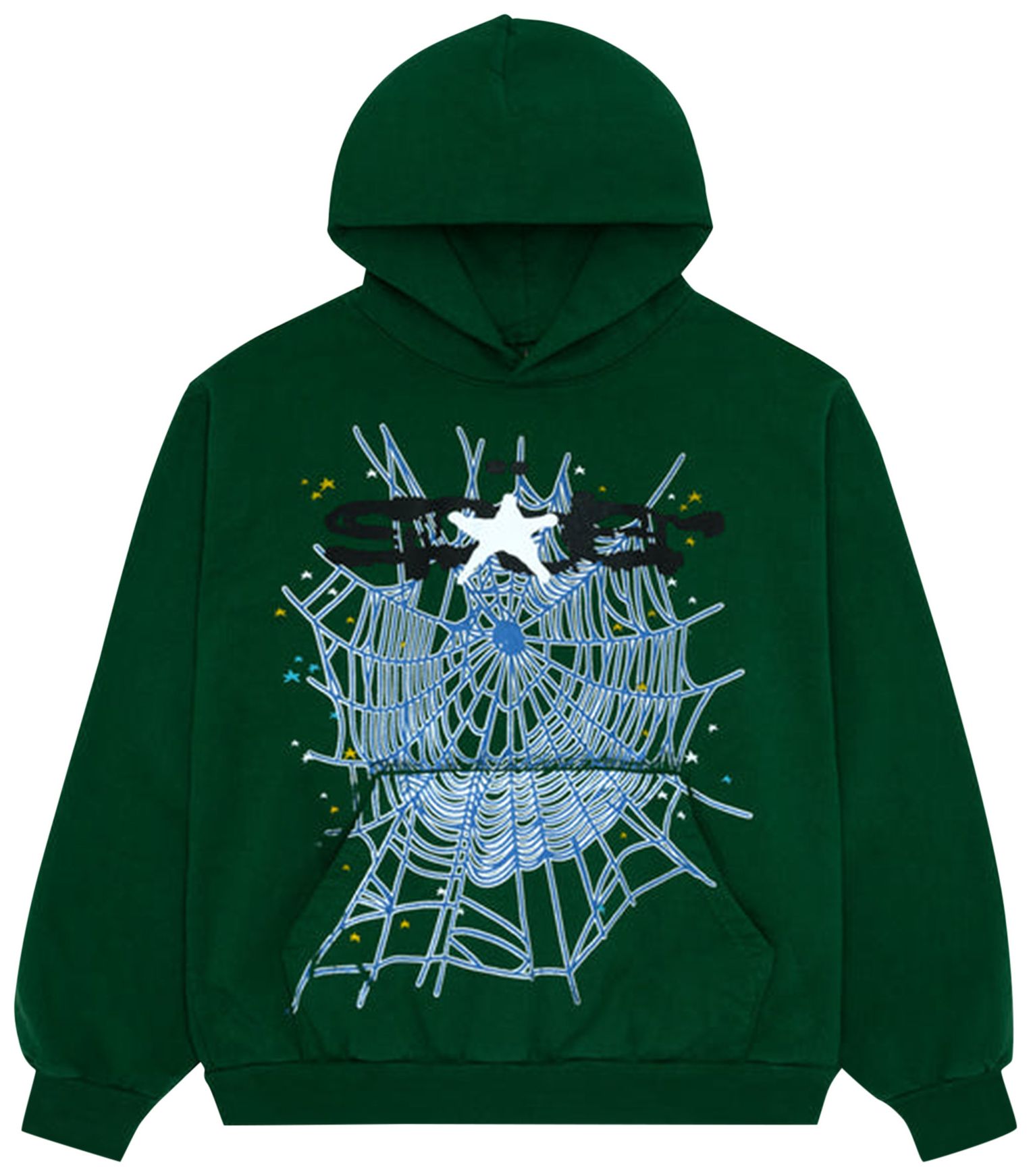 Buy Sp5der Web Hoodie 'Hunter Green' - SP5 STR HD MOS | GOAT