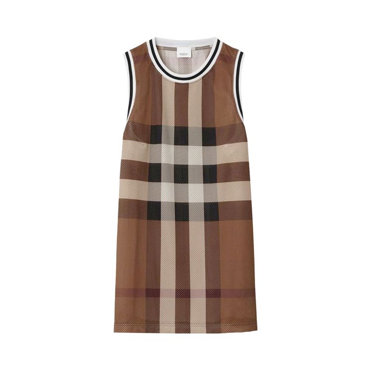 Buy Burberry Mesh Tank Top 'Birch Brown' - 8067822 | GOAT