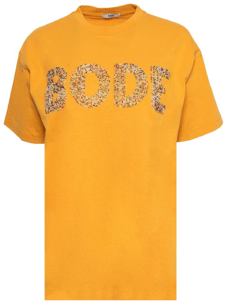 Buy Bode Multi Bead Tee 'Gold' - MRF22CS006 | GOAT