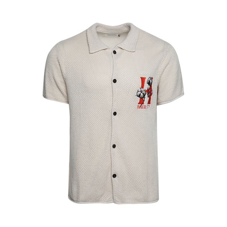 Buy Honor The Gift Knit H Short-Sleeve Button Up 'Bone' - HTG230130 ...