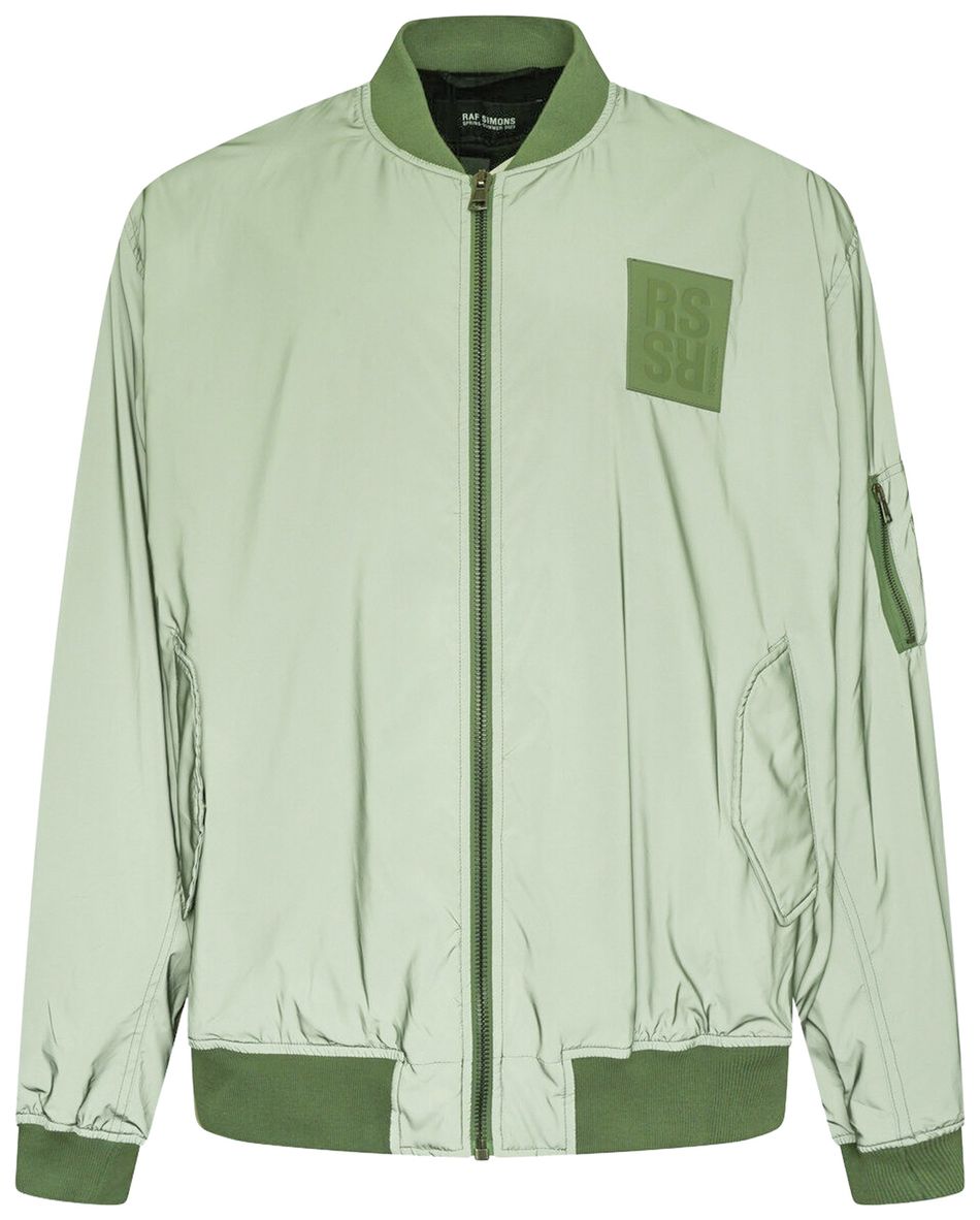 Buy Raf Simons Reflective Bomber Jacket 'Green' - 231 M619 30007 0020 ...