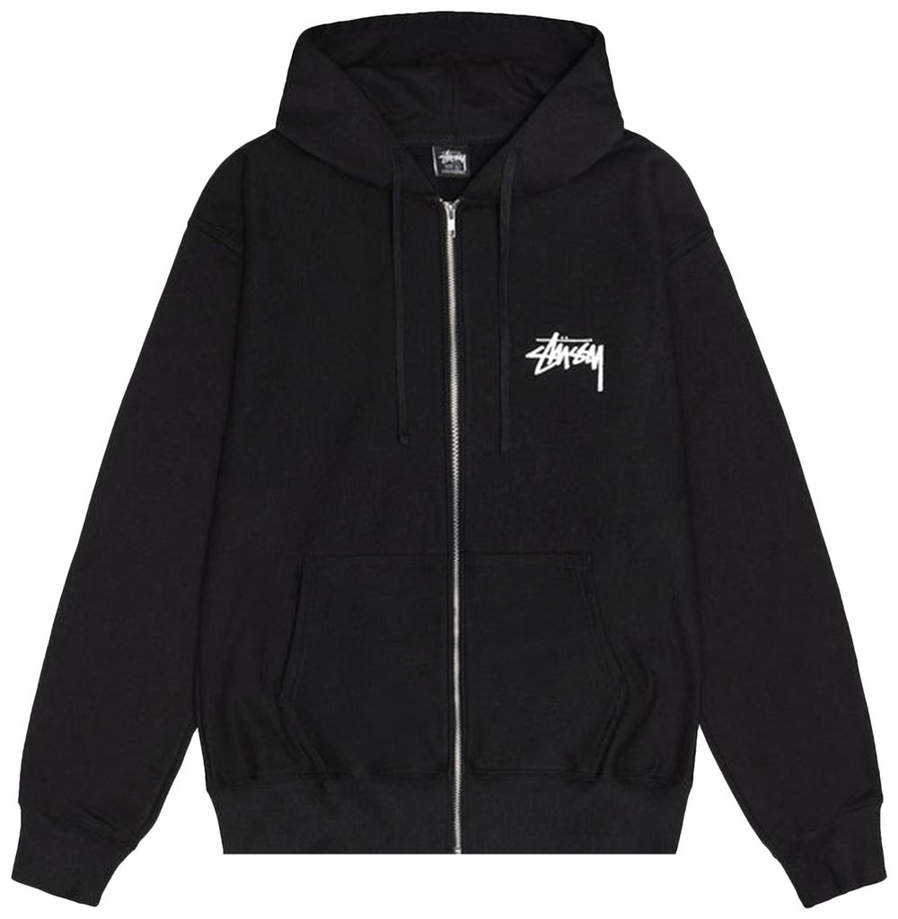 Buy Stussy Shattered Zip Hoodie 'Black' - 1974959 BLAC | GOAT