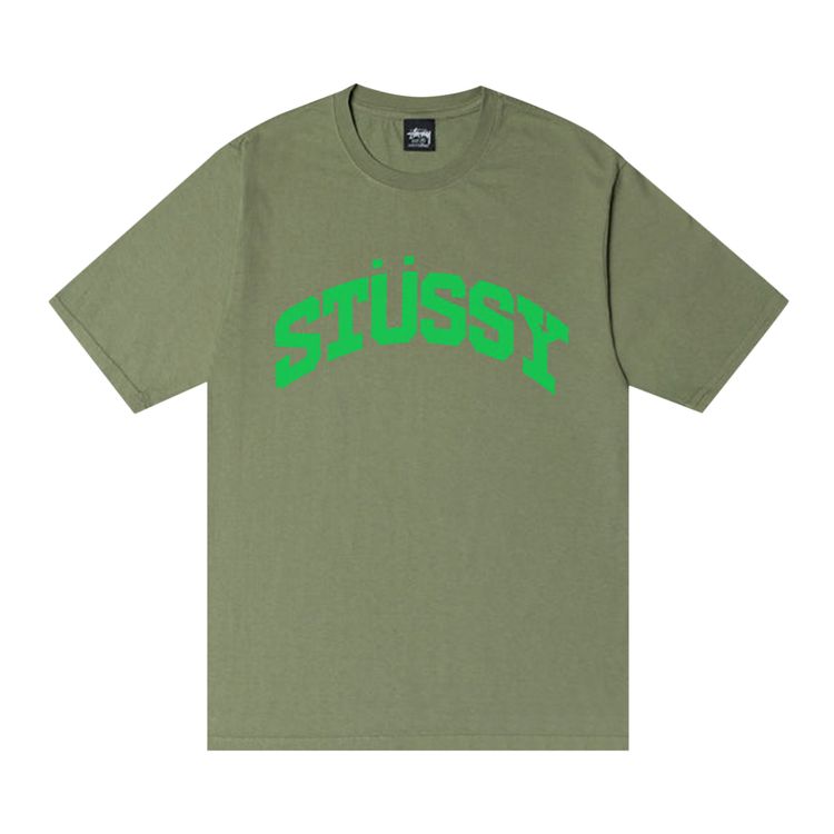 Buy Stussy Block Sport Pigment Dyed Tee 'Artichoke' - 1904910 ARTI | GOAT