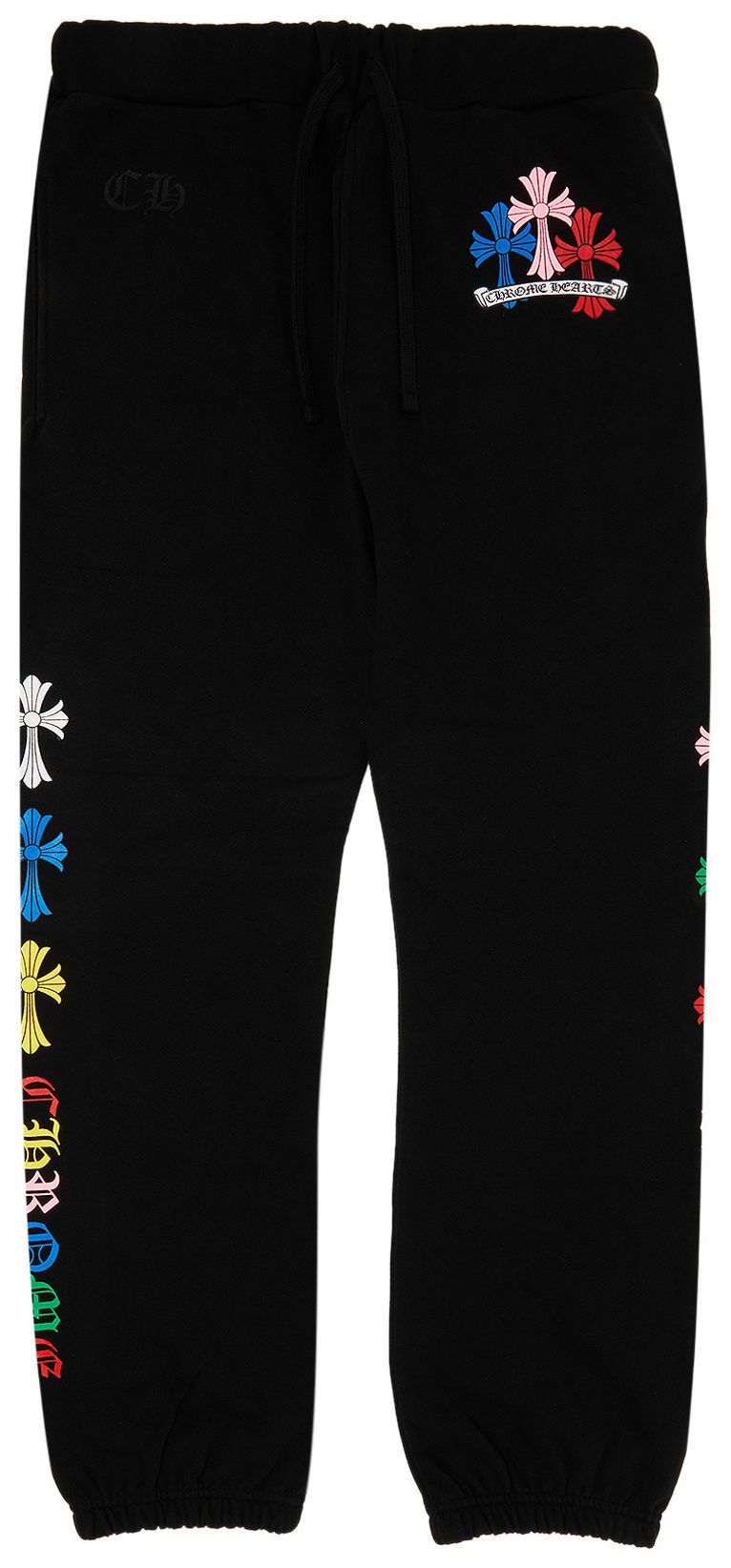 Buy Chrome Hearts Cross Sweatpants 'Black/Multicolor' - 1383 ...