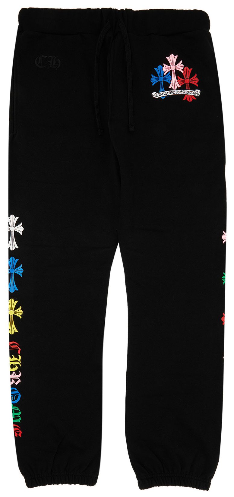 Buy Chrome Hearts Cross Sweatpants 'Black/Multicolor' - 1383 ...