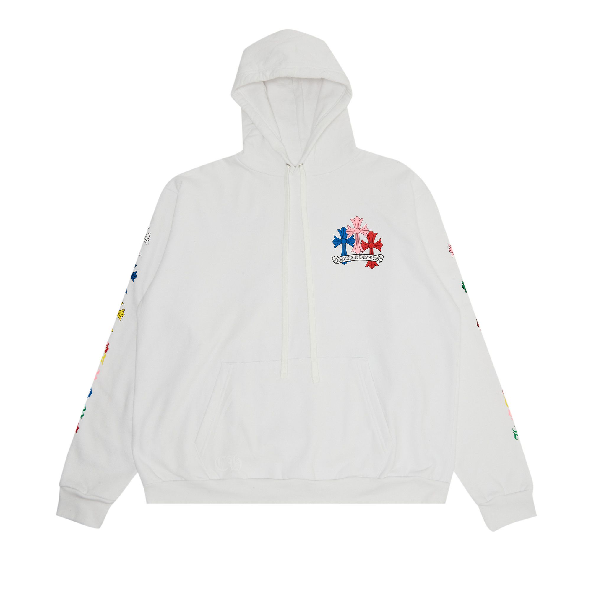Buy Chrome Hearts Cross Hoodie 'White/Multicolor' - 1383 100000106MCH ...