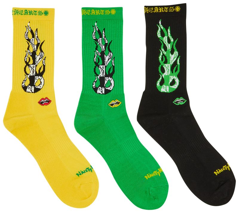 Buy Chrome Hearts x Matty Boy Flame Socks 'Green/Yellow/Black' - 1383 ...