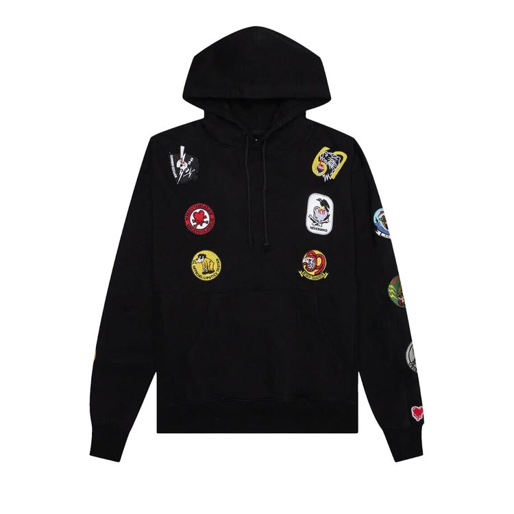 Buy Emotionally Unavailable Patches Hoodie 'Black' - EU SS23 HD4 BLAC ...