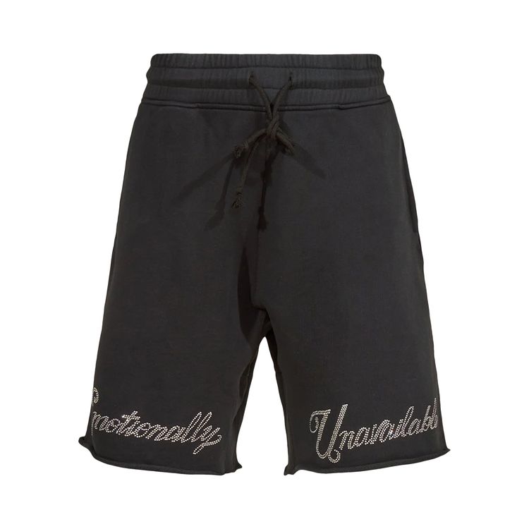 Buy Emotionally Unavailable Rhinestone Sweatshorts 'Black' - EU SS23 ...
