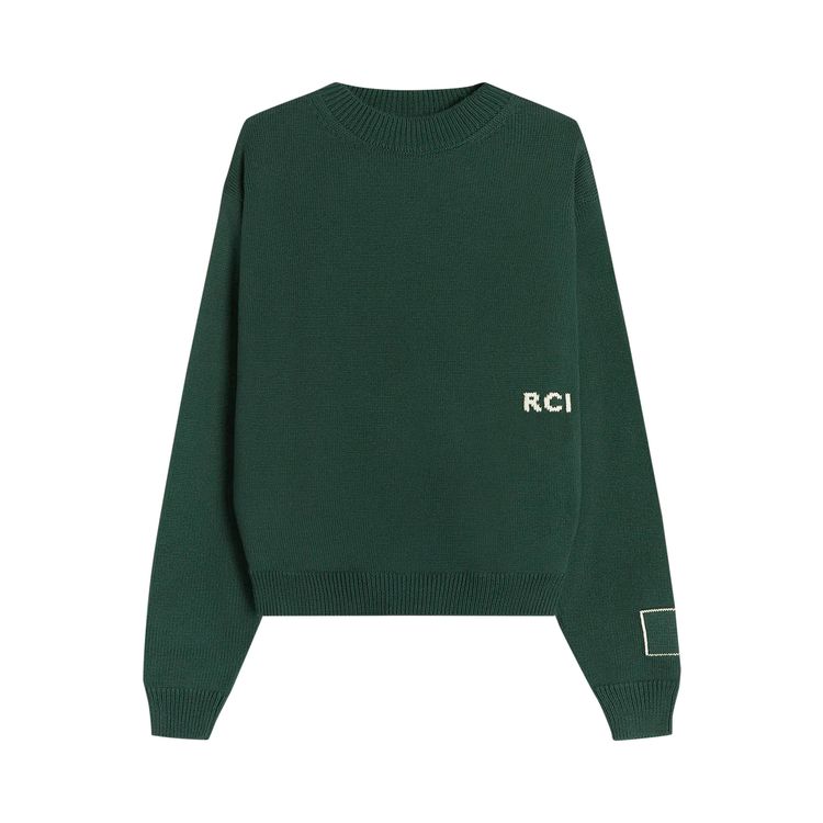 Buy Reese Cooper Intarsia Knit Sweater 'Forest Green' - TS00055 | GOAT